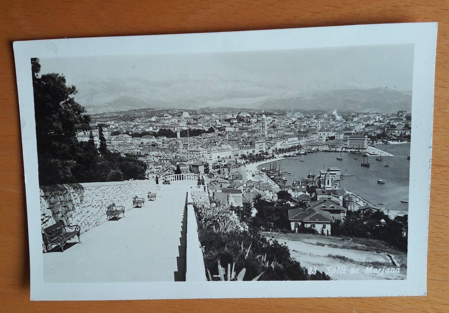 Razglednica SPLIT 1936 potovana Hrvaška