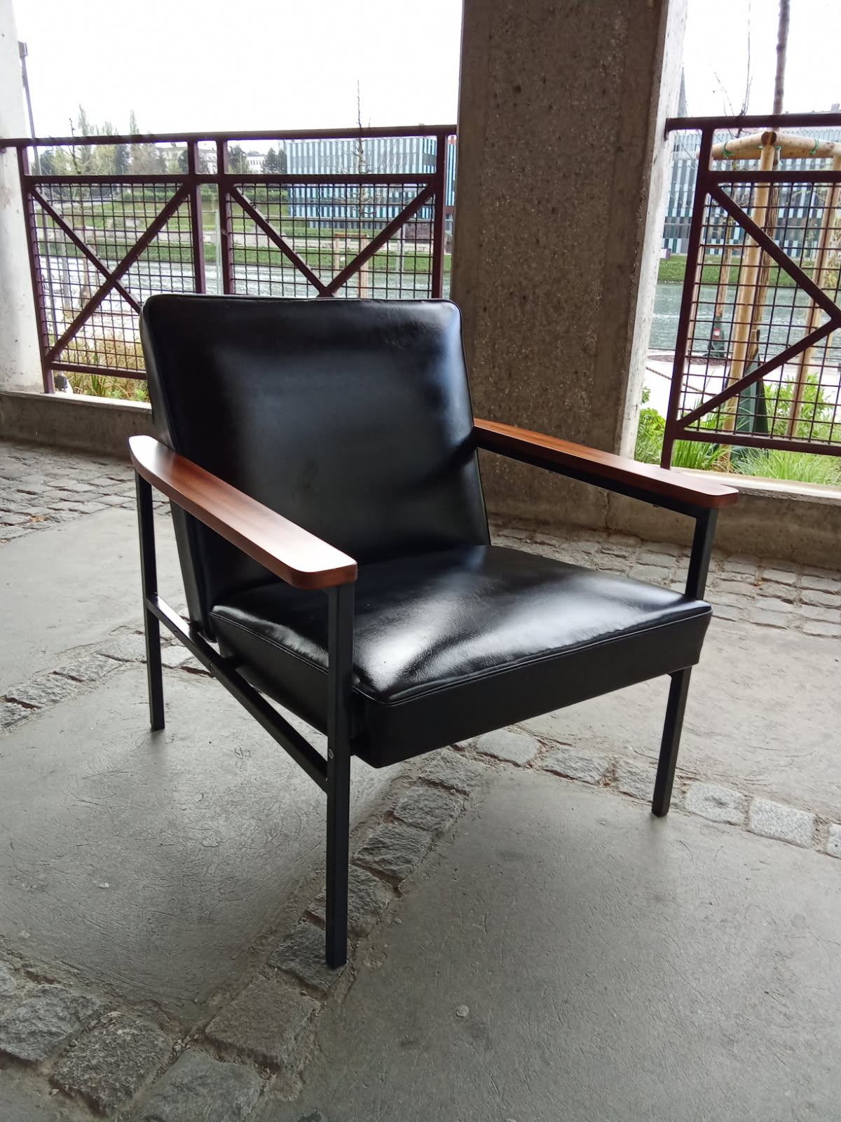 *70s FOTELJ, STOL, RETRO - 2 KOM