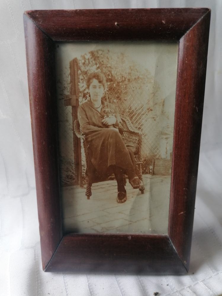 SLIKA v okvirju s steklom 9 x 14 cm samo stoječa