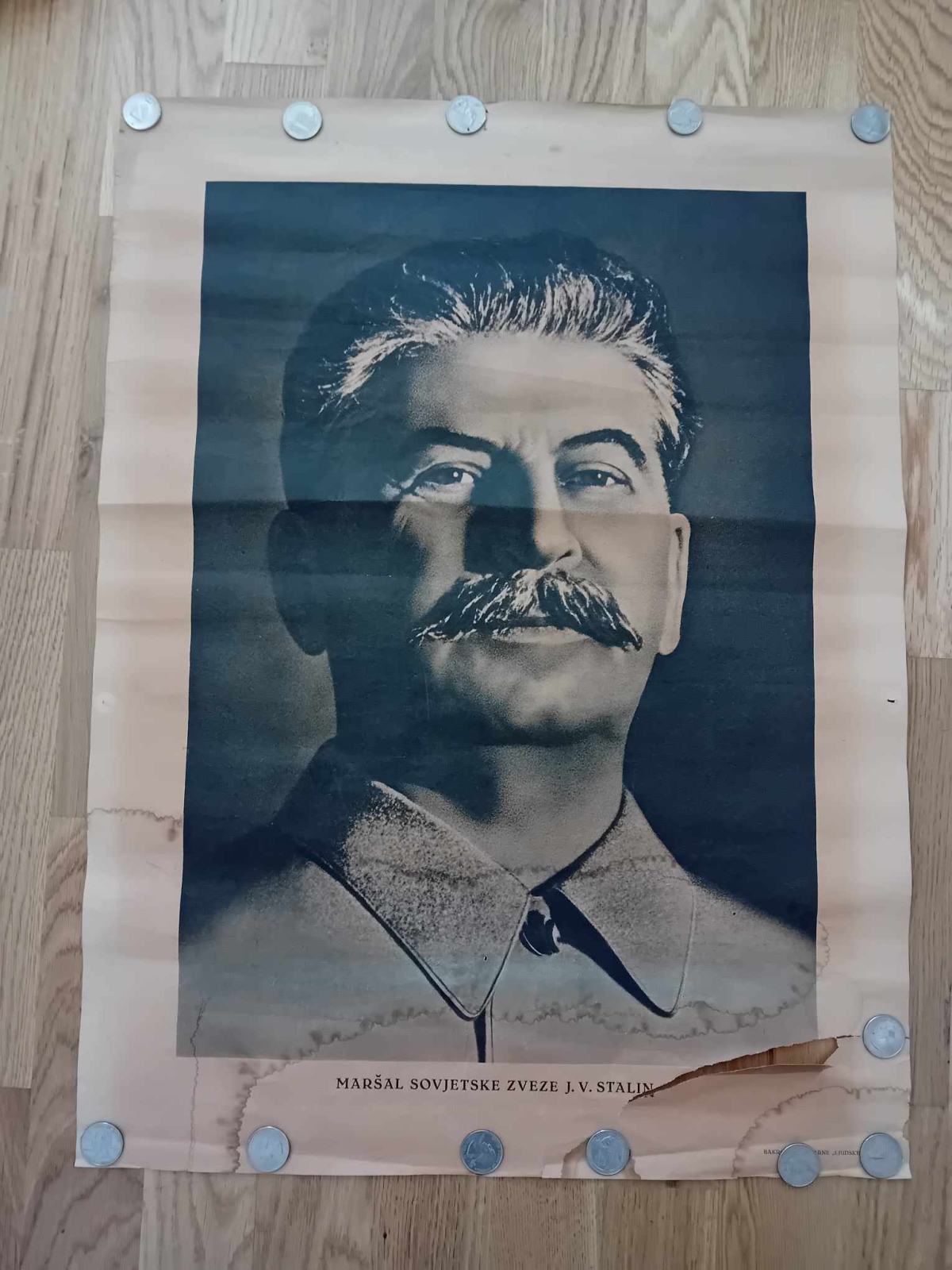 Tito, Stalin - fotografiji, okoli 1946 - oboje za 10 eur