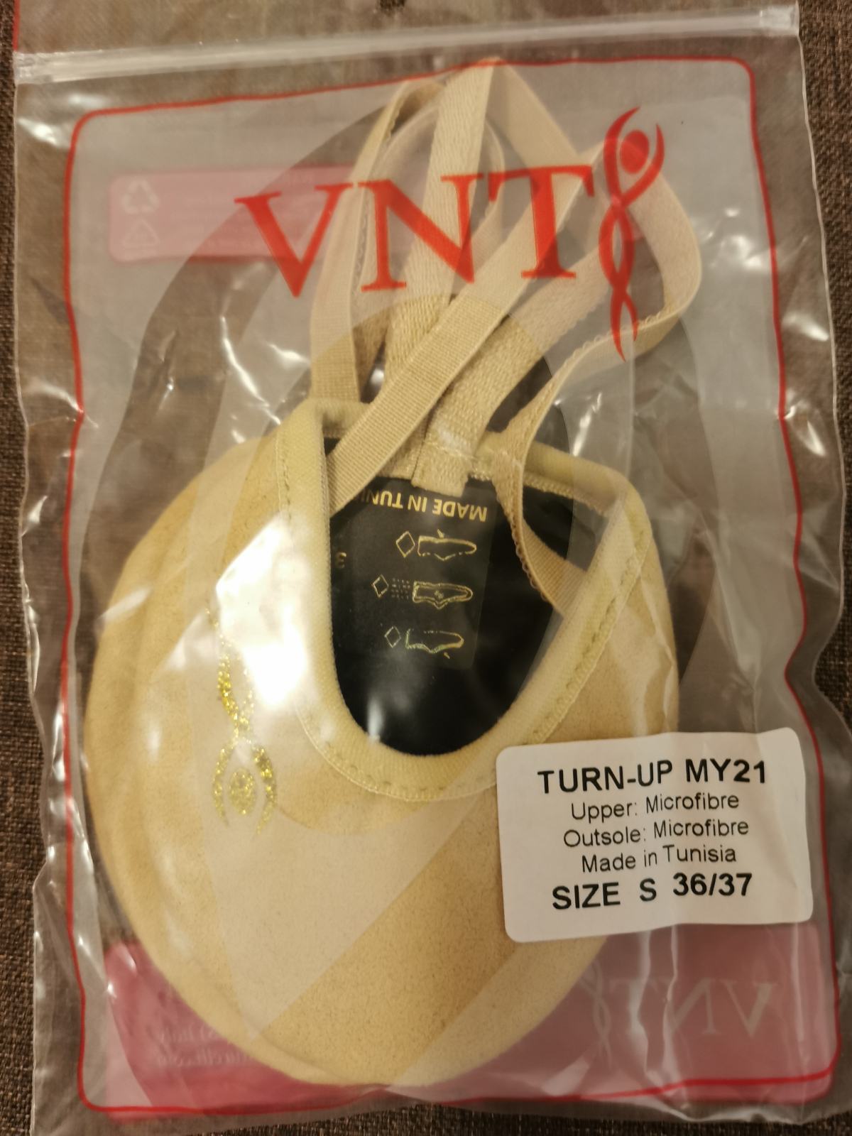 Špičke za ritmično gimnastiko Venturelli Turn-up