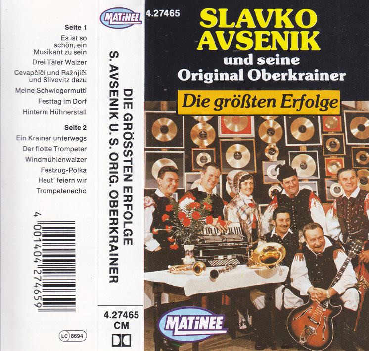 kaseta ANSAMBEL bratov Avsenik Die größten Erfolge