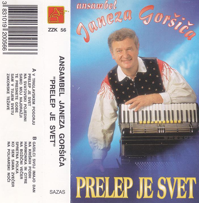 kaseta ANSAMBEL Janeza Goršiča - Prelep je svet
