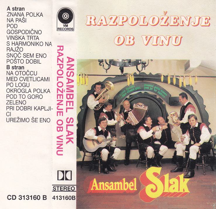 kaseta ANSAMBEL Lojzeta Slaka - Razpoloženje ob vinu