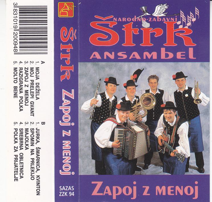 kaseta ANSAMBEL Štrk - Zapoj z menoj