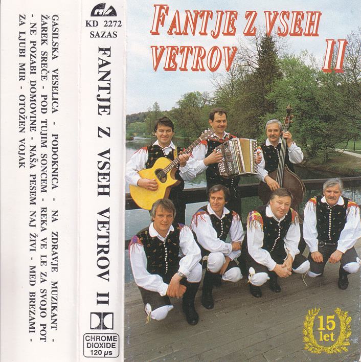 kaseta Fantje z vseh vetrov - 15 let 2