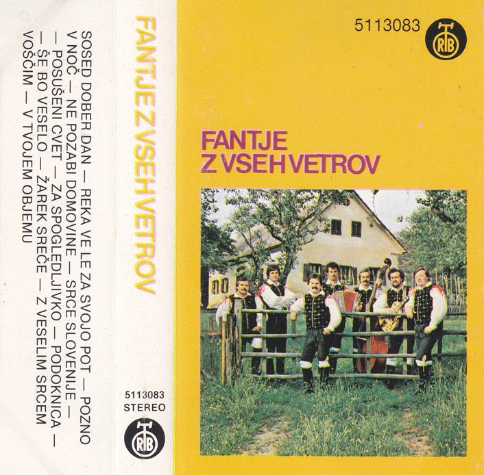 kaseta Fantje z vseh vetrov - Sosed dober dan (dark blue label)