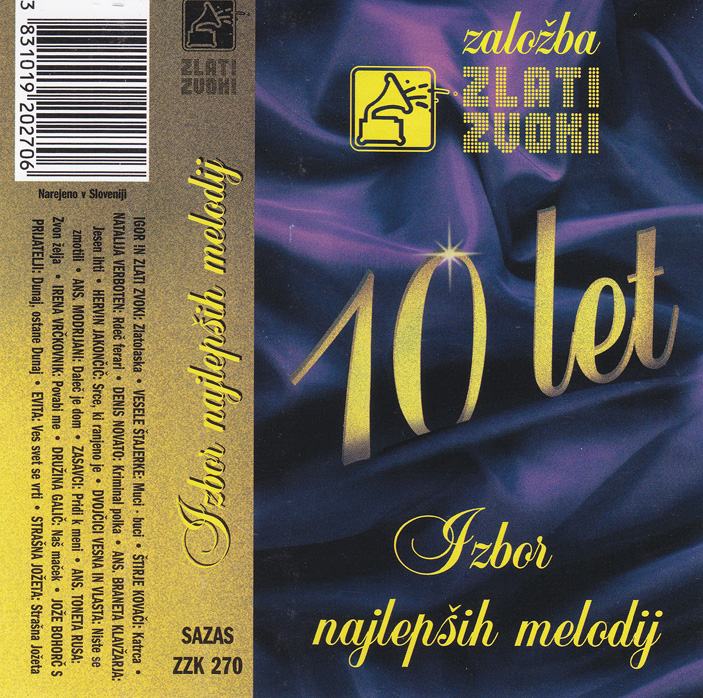 kaseta Kompilacija - 10 let Izbor najlepših melodij
