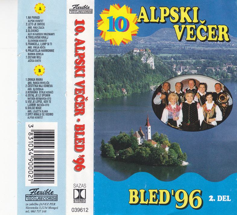 kaseta Kompilacija - Alpski večer 96 - 2.del - modra pasica