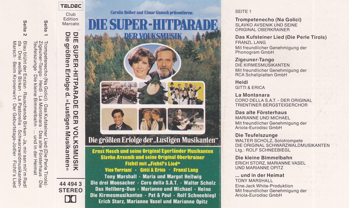 kaseta Kompilacija - Die super - Hitparade der Volksmusik