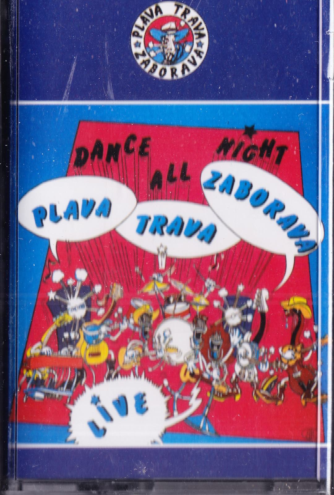 kaseta PLAVA TRAVA ZABORAVA Dance all night - LIVE (MC 922) ZAPAKIRANA