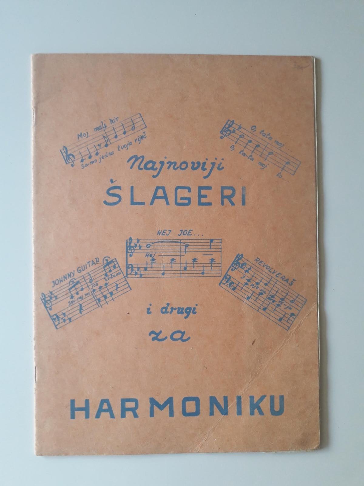 NAJNOVIJI ŠLAGERI I DRUGI ZA HARMONIKU, NOTNI ZAPISI