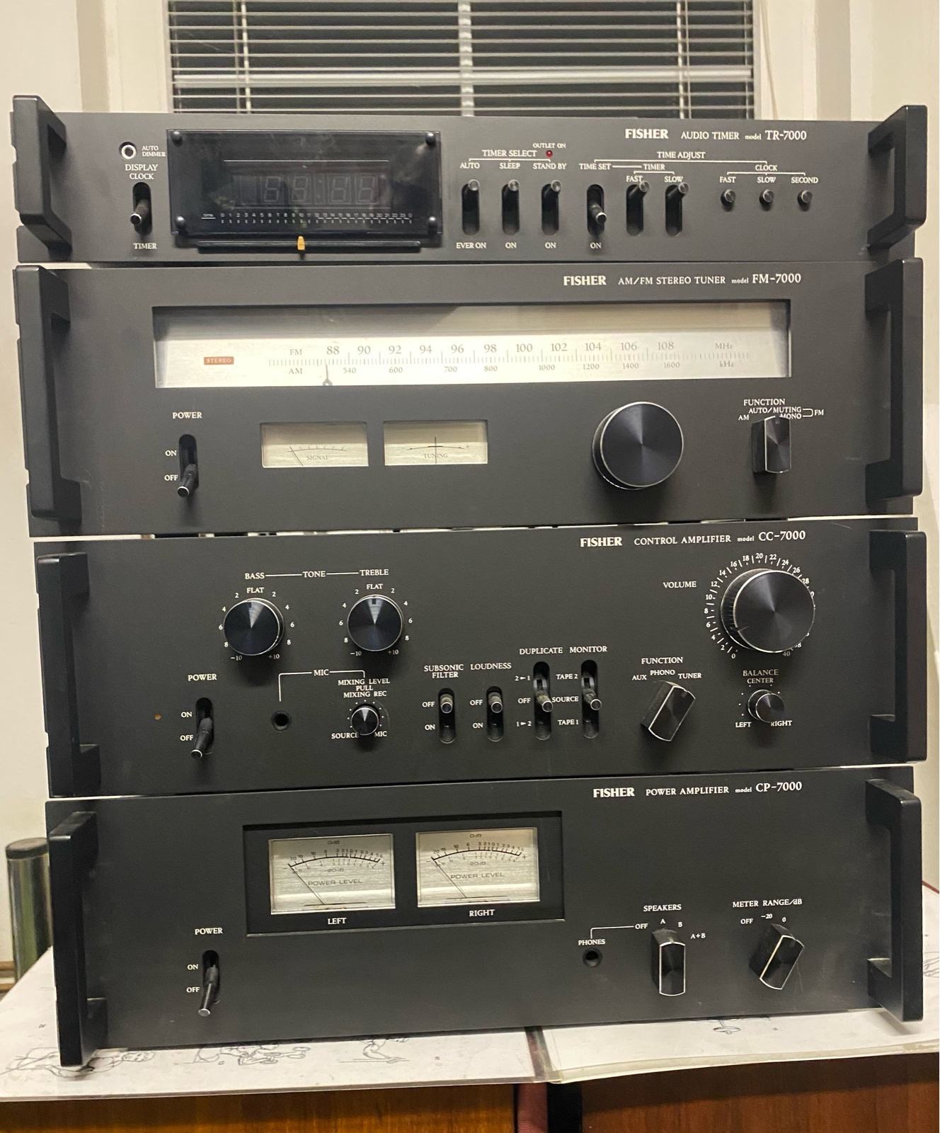 Fisher-7000 hifi Stereo komplet