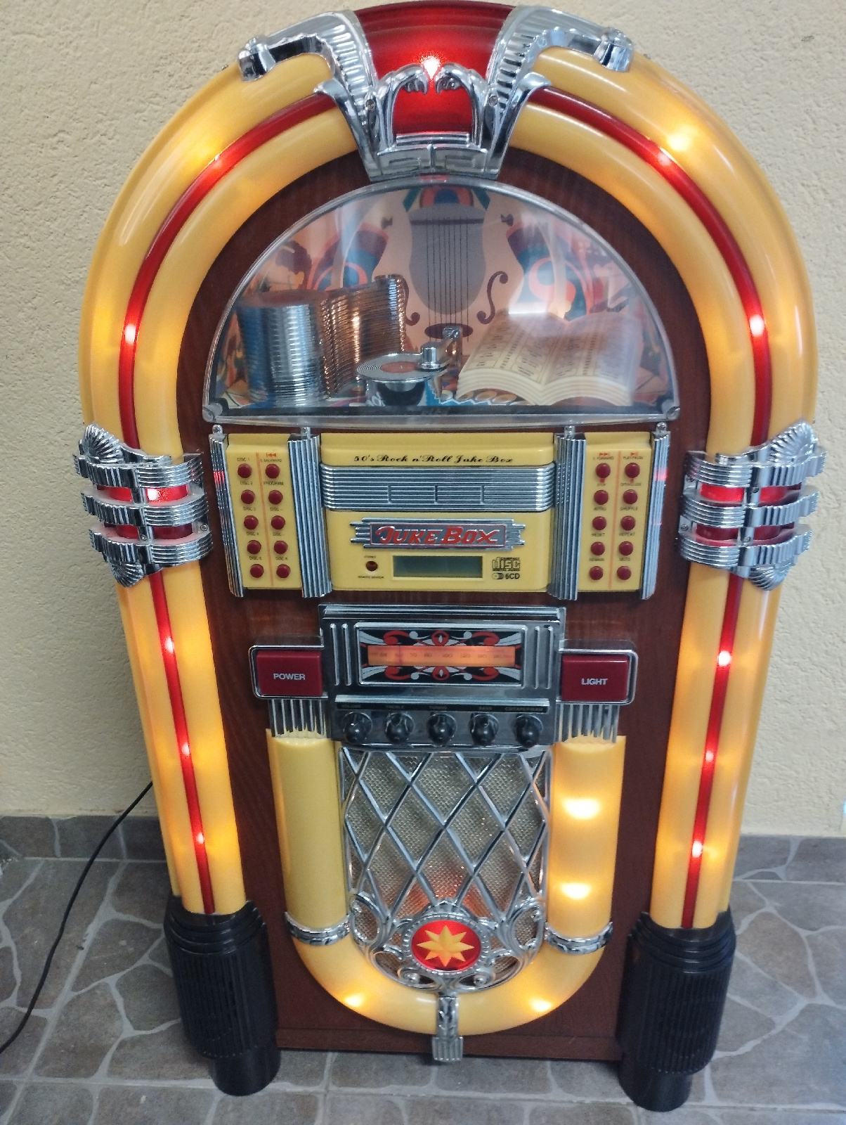 JUKEBOX ELTA 2753, (6xCD, kasetnik, radio)