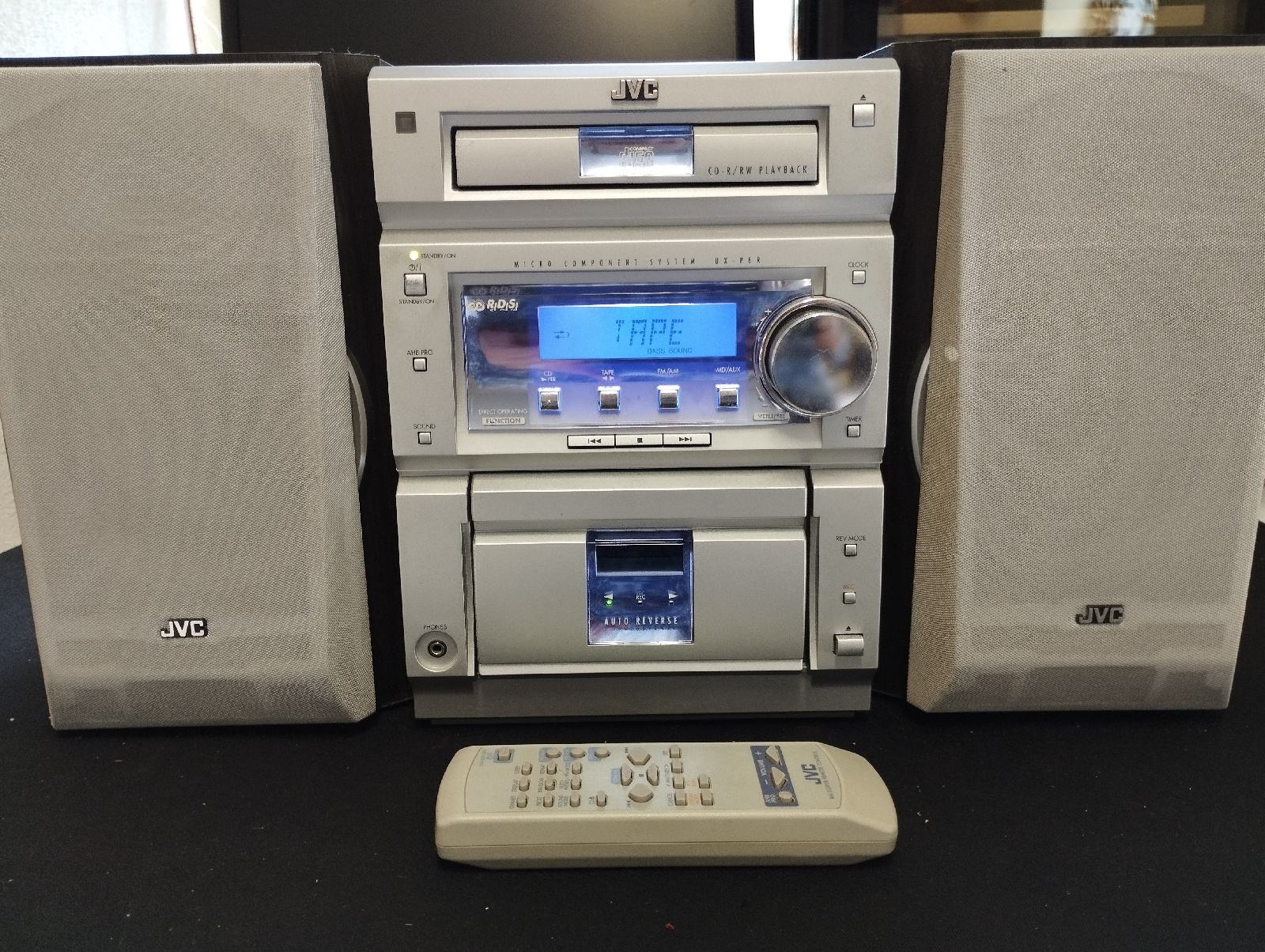 JVC UX - P6R, micro glasbeni stolp, CD, kasetnik