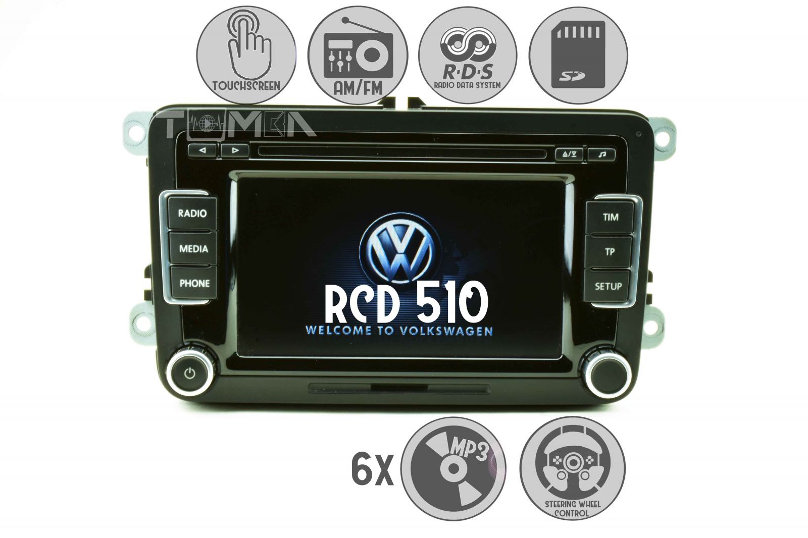 Avtoradio Volkswagen RCD 510 Original - LCD Radio