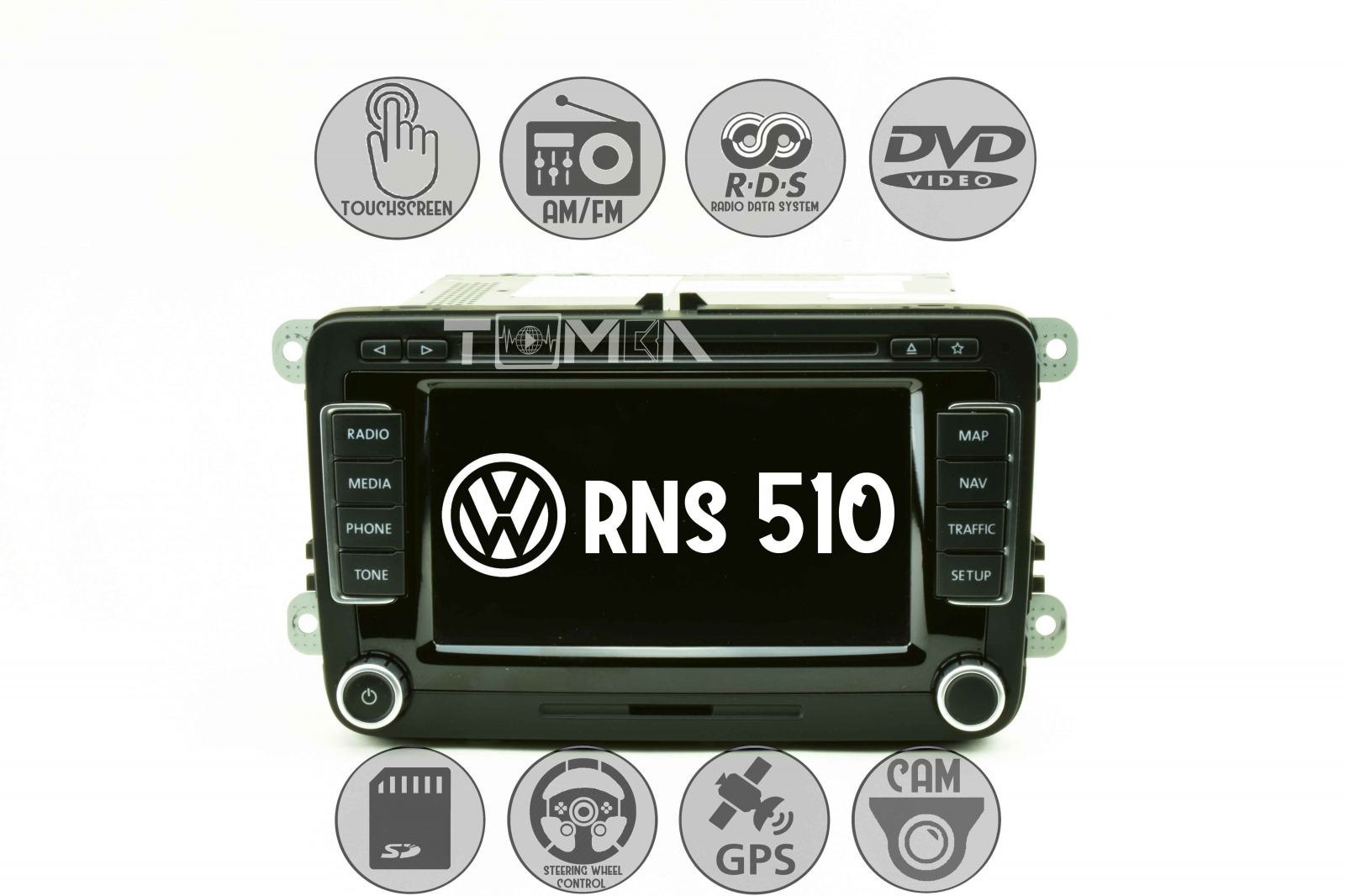 Avtoradio Volkswagen RNS 510 Original - LCD Radio Navigacija