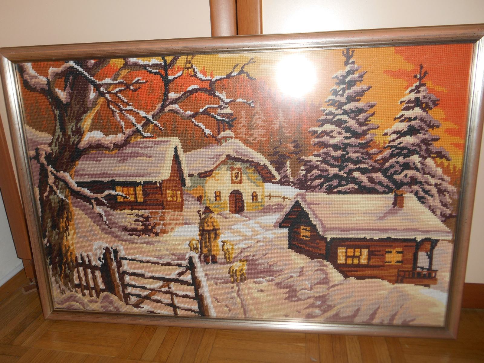 Gobelin z zimskim motivom