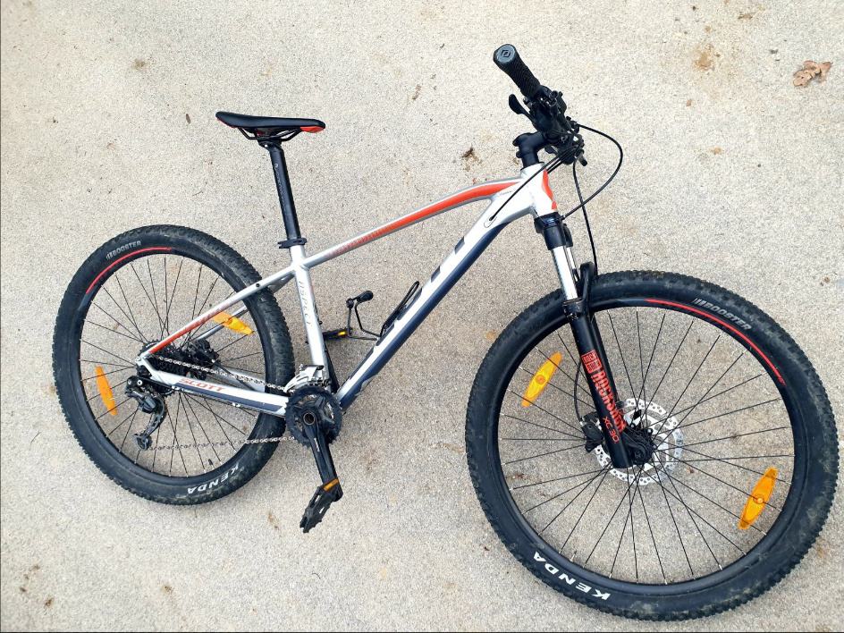 SCOTT ASPECT 730 (srebrno, rdeč) S