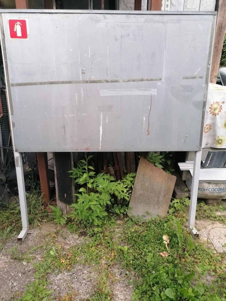 Kovinska tabla - pano za označitev gradbišča