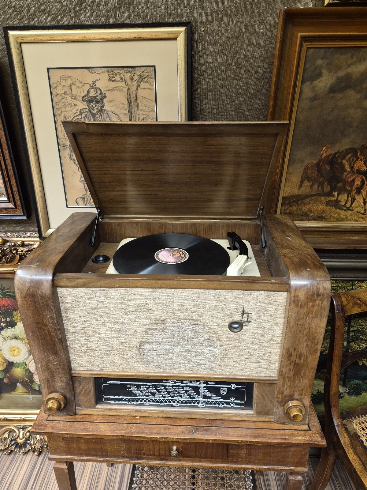 Vintage Thorens gramofon/radio