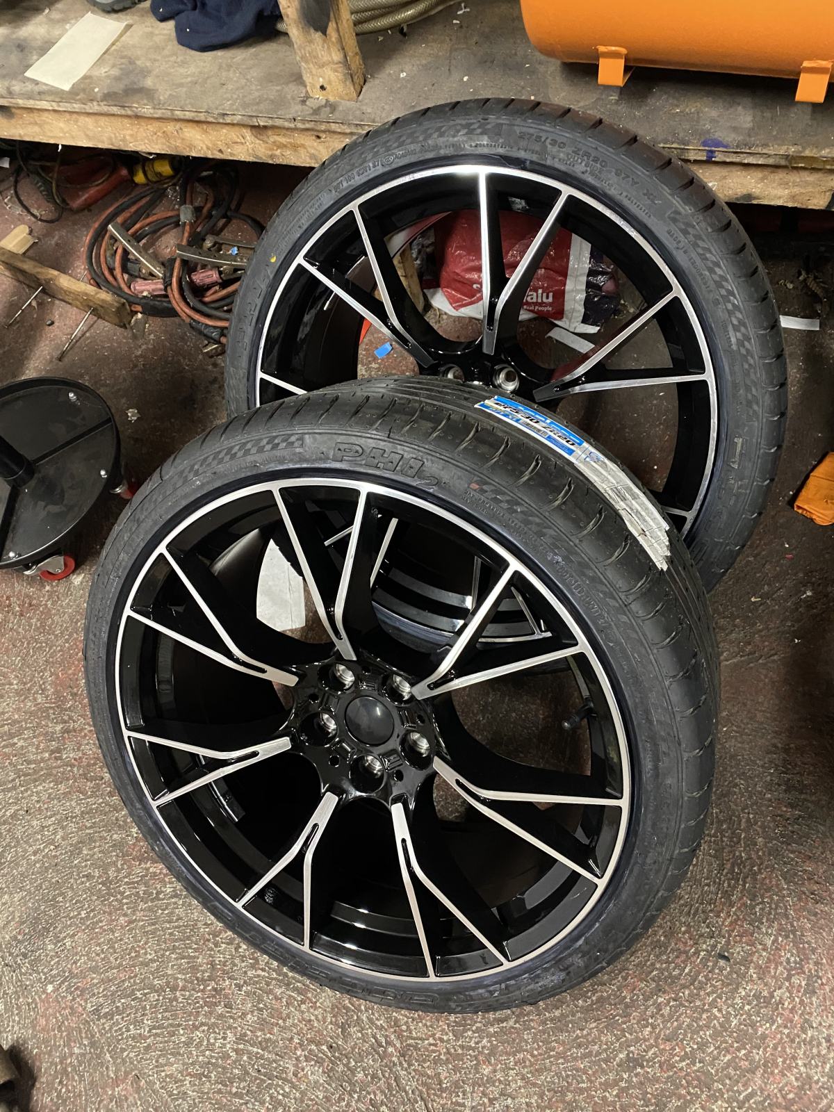 SET 20 BMW 789M M5 | Black Machined 5x112 za G20 G30