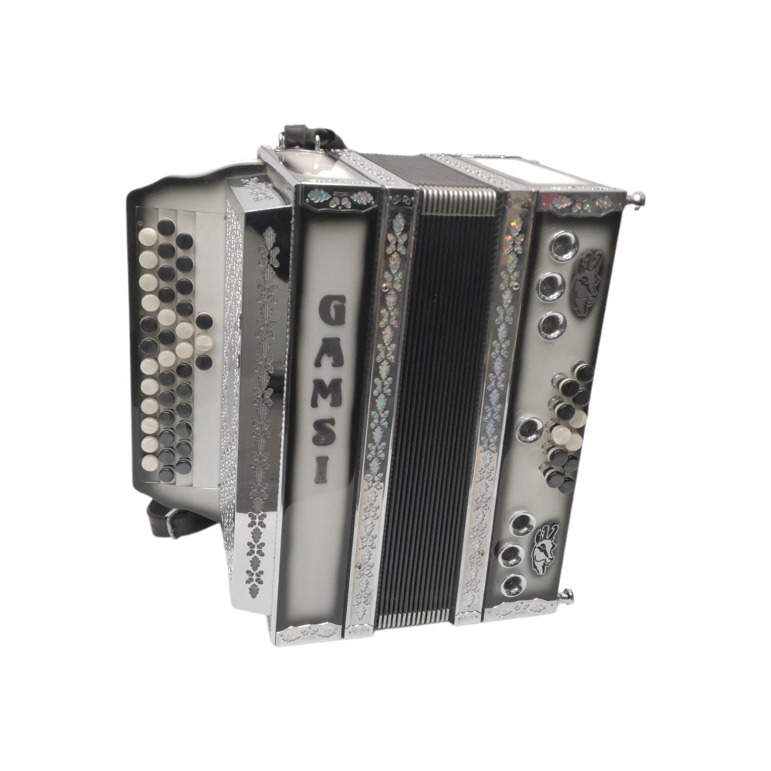 (8559) Diatonična harmonika GAMSI CFB 11-basna; 38x40cm