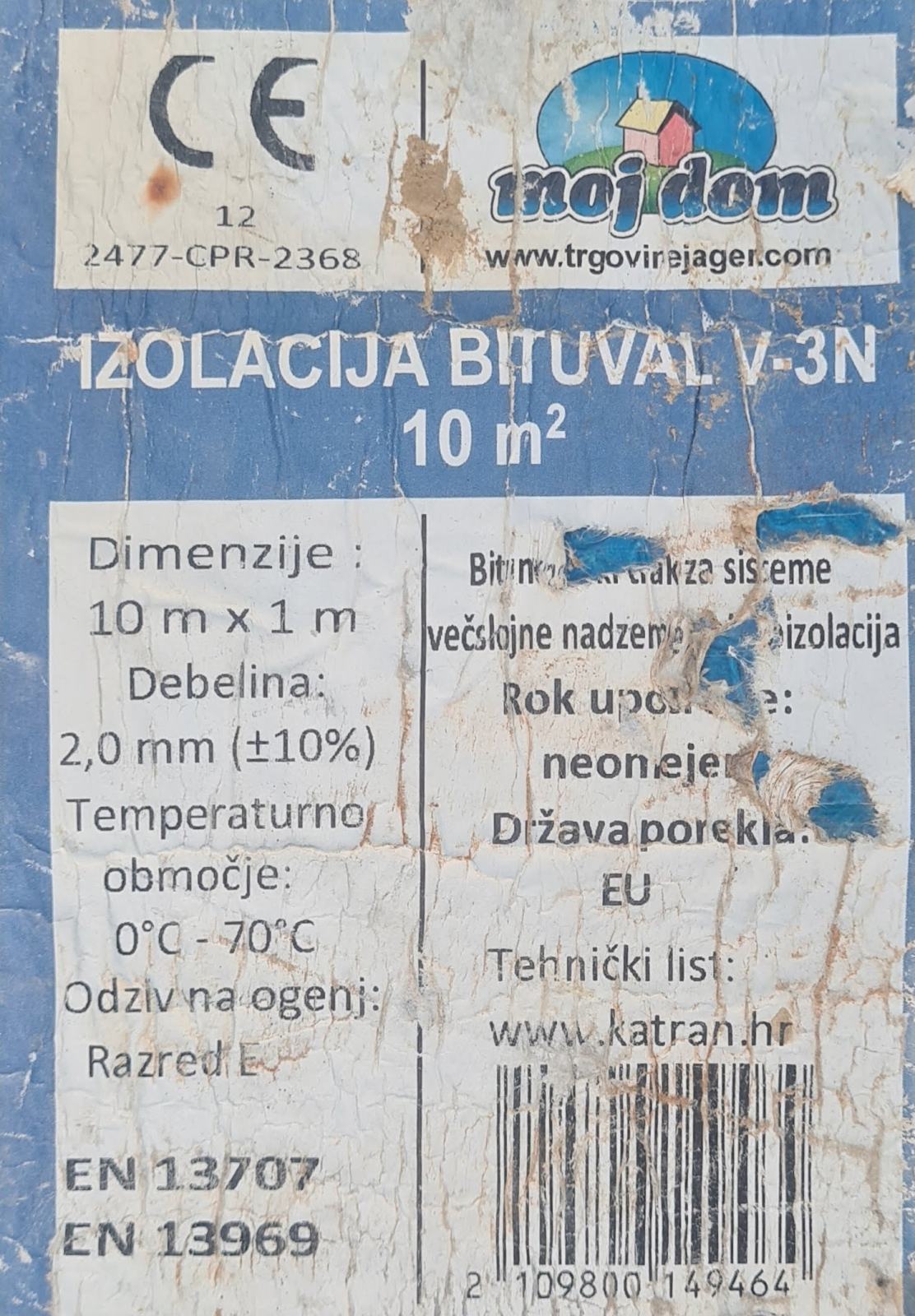 HIDROIZOLACIJA BITUVAL V-3N