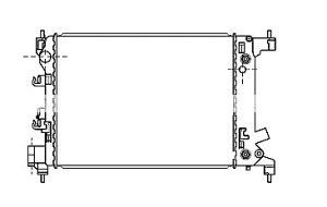 Hladilnik vode 25B108-7 - Chevrolet Aveo 11-