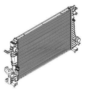 Hladilnik vode 25B1083X - Chevrolet Aveo (T300) 11-14, bencin (OEM)