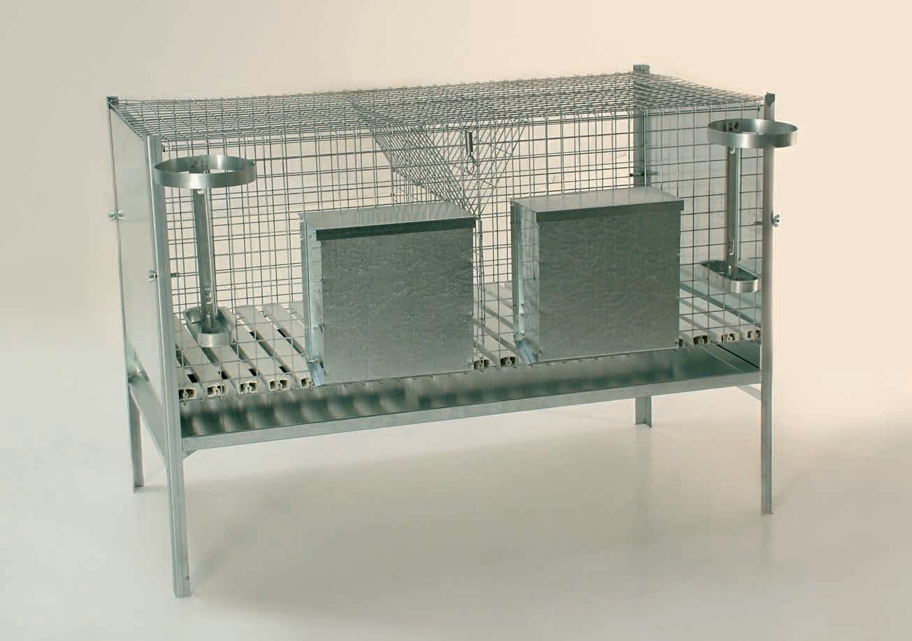 Kletka za dva zajca 100cm (zajčnik)