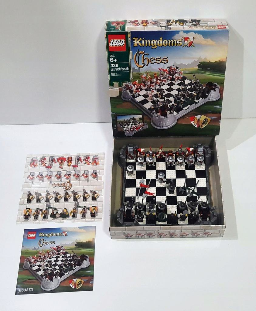 LEGO Kingdoms šah - odprt set