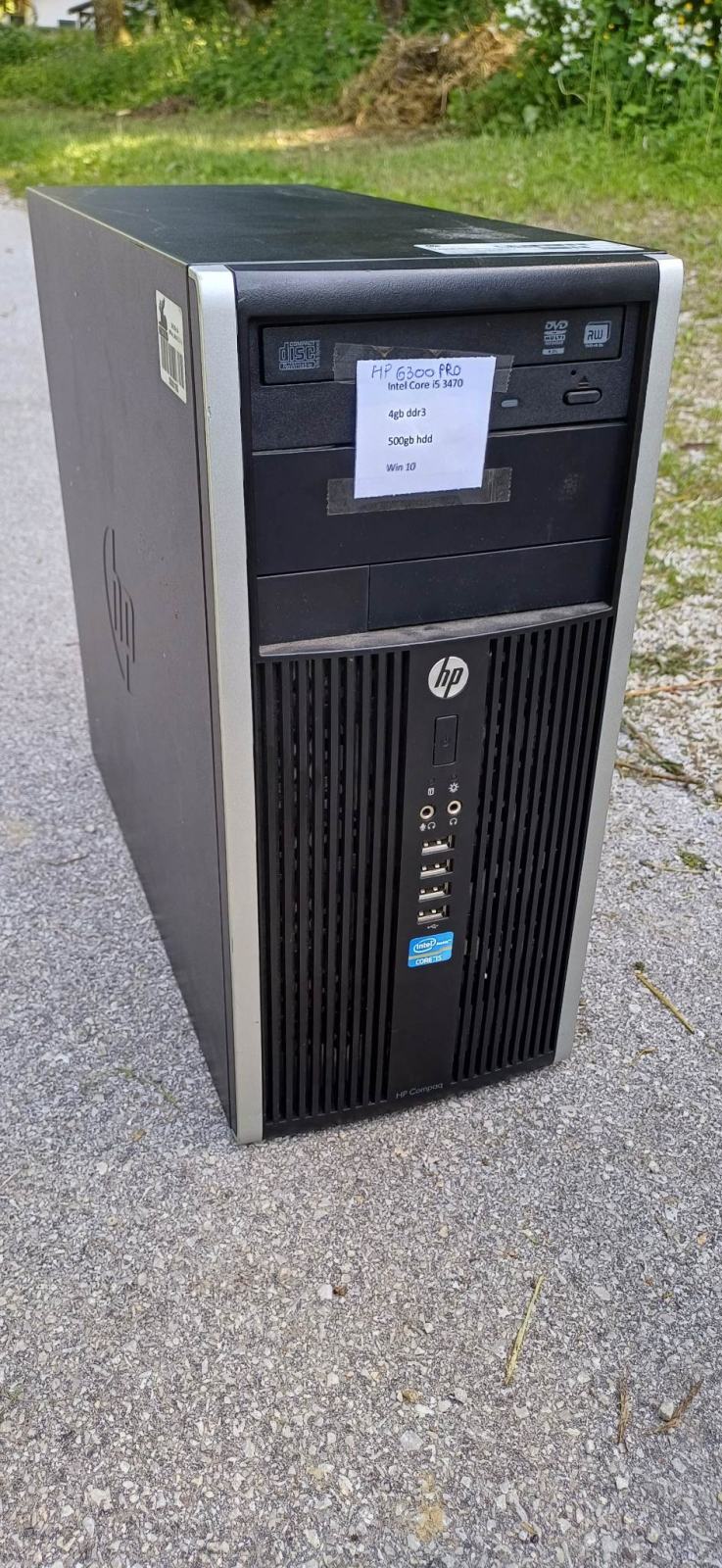 HP 6300 PRO MT:Core i5 3570,4/8GB DDR3,500gb hdd,dvdrw,win10,USB 3.0
