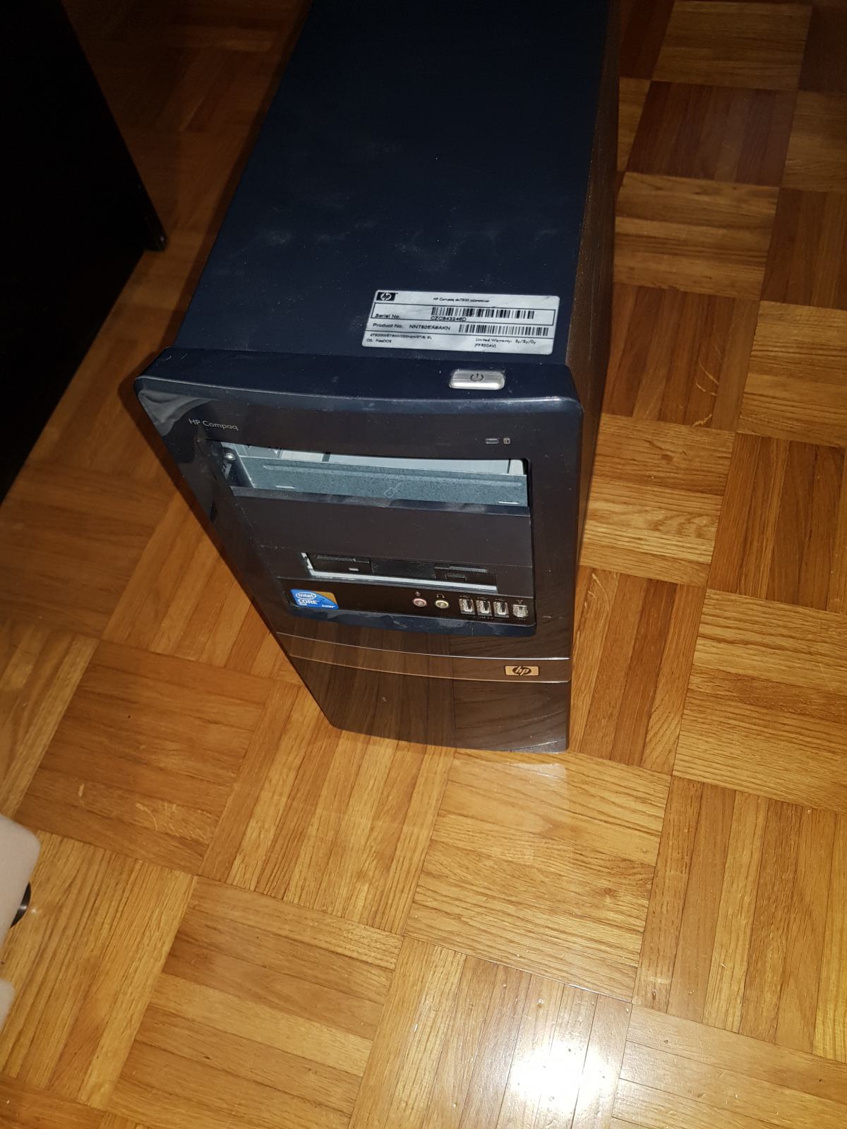 HP Compaq dx7500 microtower pc ohišje