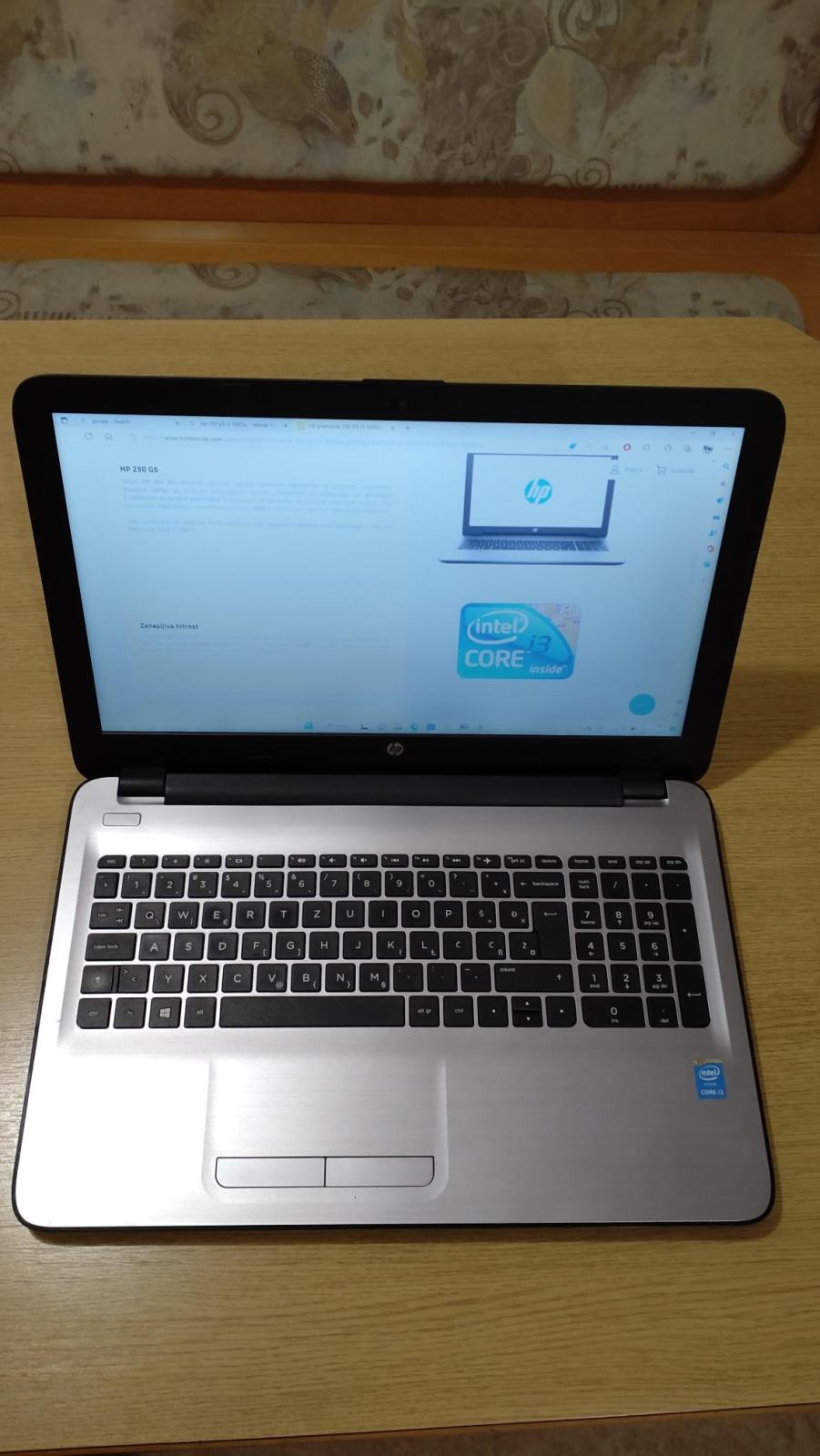HP prenosnik 250 G5 i3-5005U/4GB/256GB SSD/15,6FHD/IntelHD5500/Win10P
