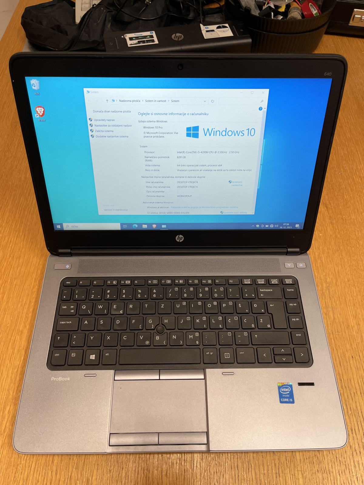 HP Probook 640 i5-4200M/8GB RAM/120GB SSD/14HD