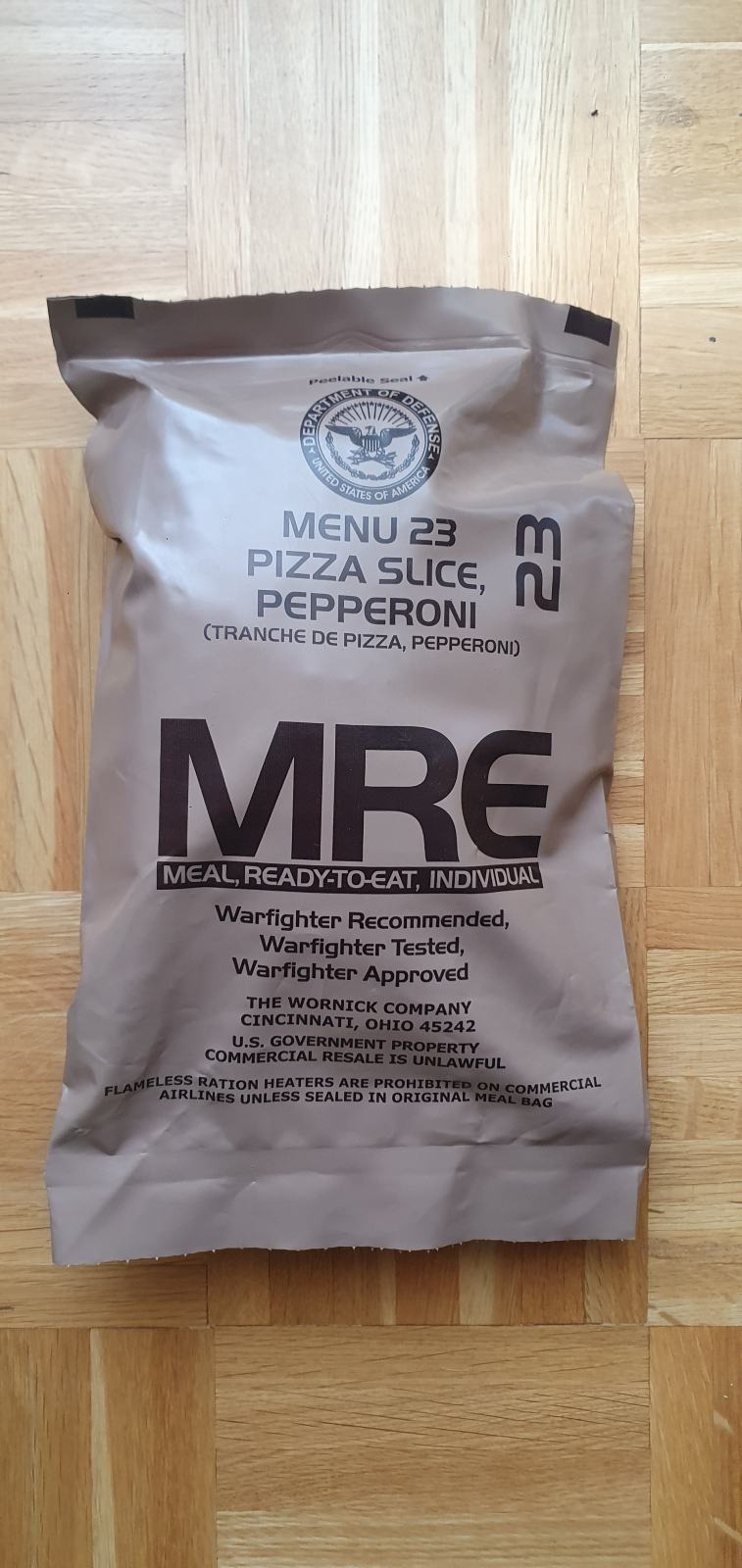 MRE menu #13 & #23