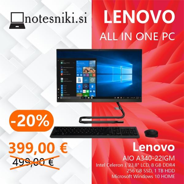 Lenovo AIO A340-22IGM – AKCIJA