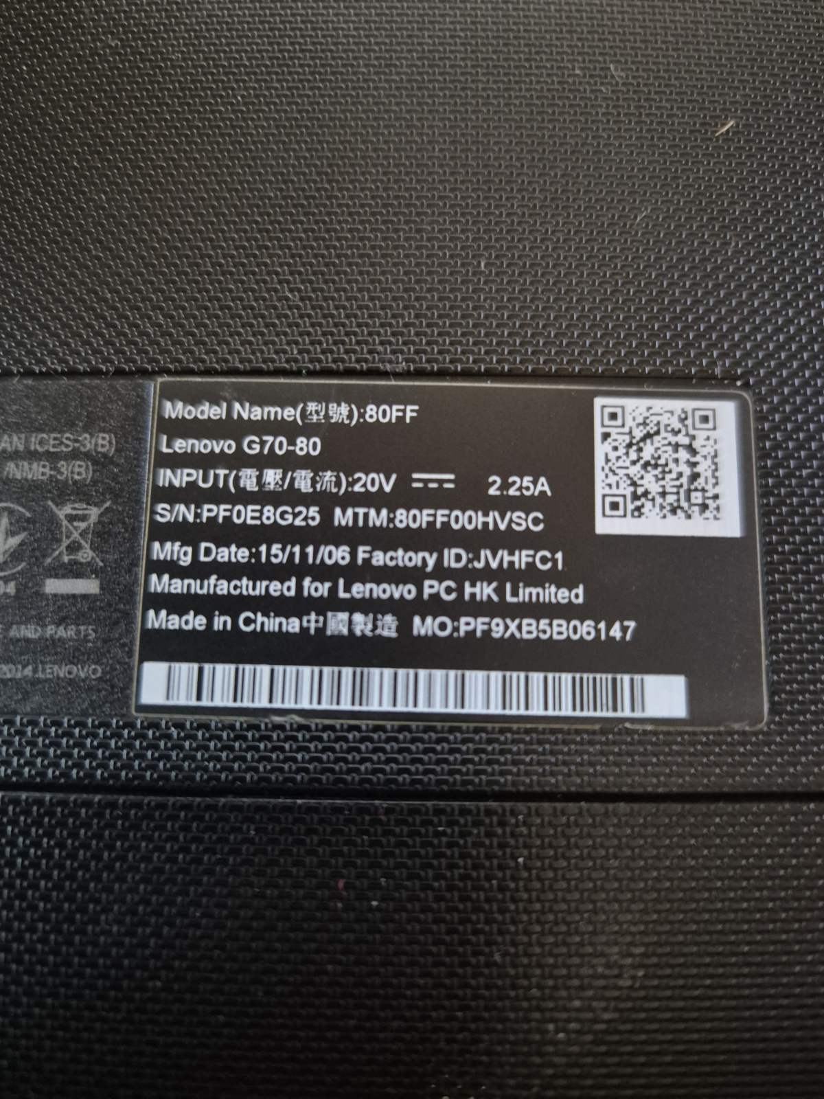 Lenovo IdeaPad G70-80 rabljen prenosnik