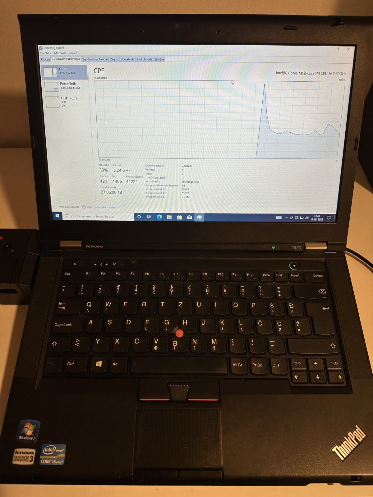 Lenovo Thinkpad T430 / i5 / 4GB RAM / SSD + PRO Docking station