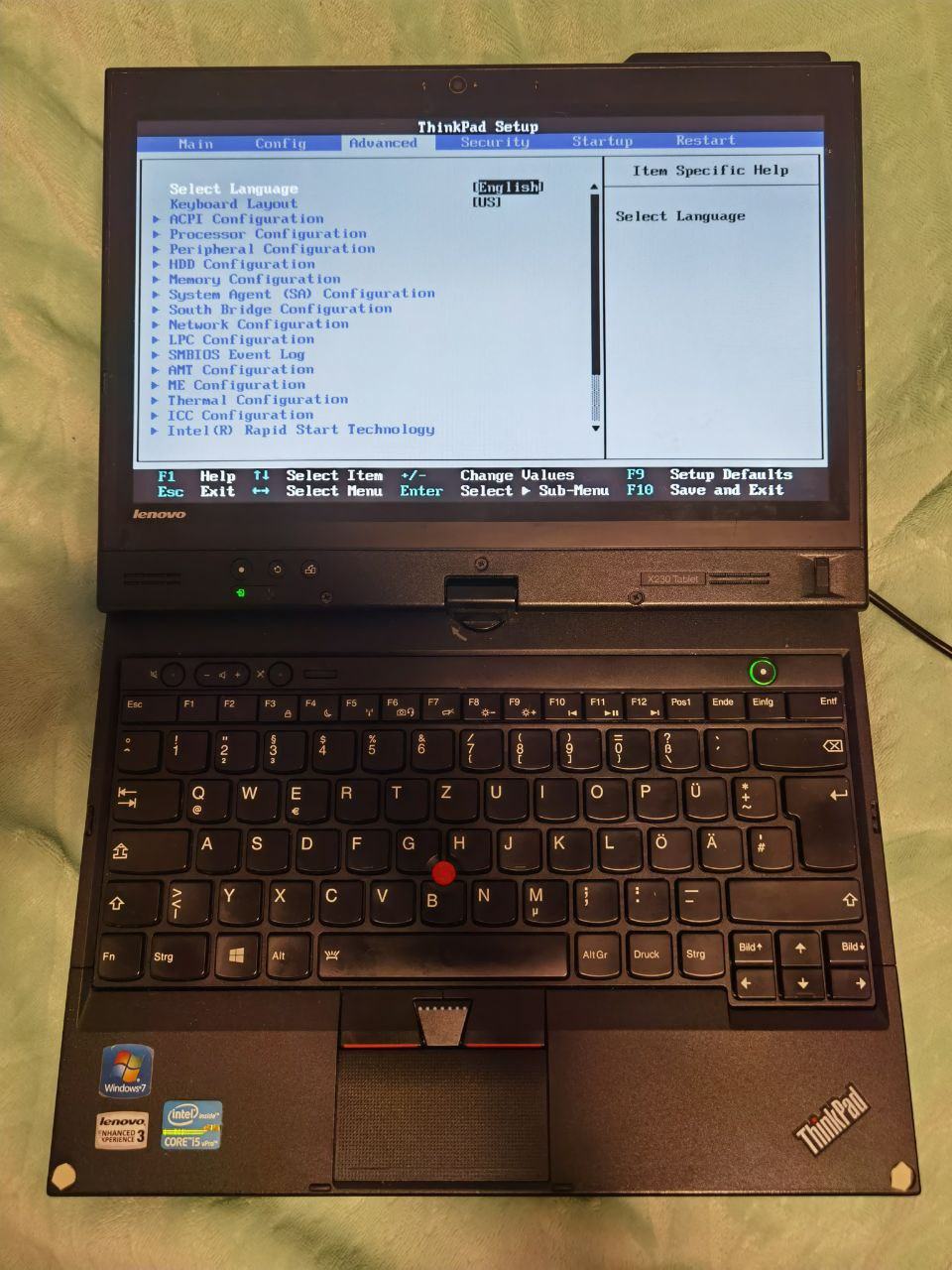 Lenovo Thinkpad X230T Tablet