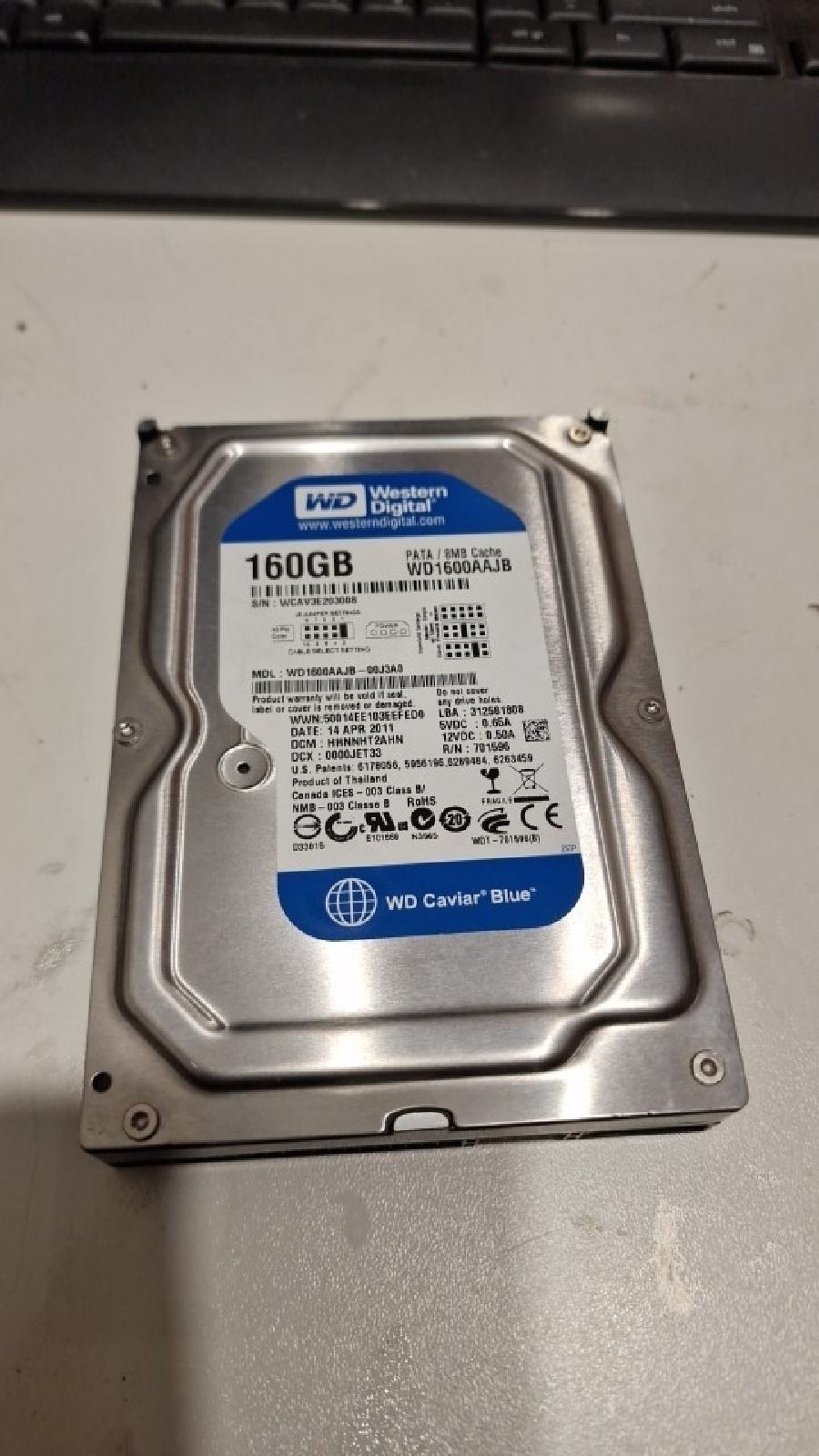 Trdi disk Wd 160GB IDE, PATA