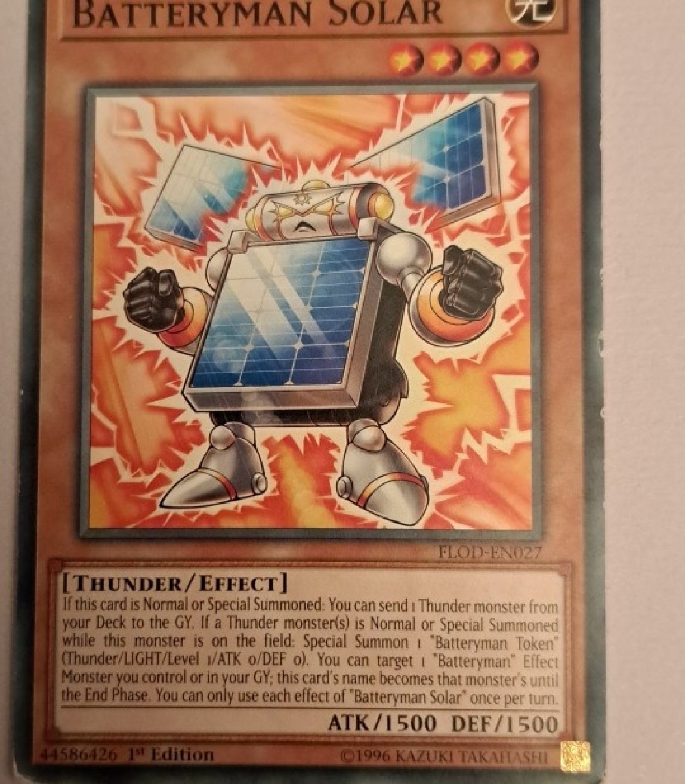 yugioh karta batteryman solar