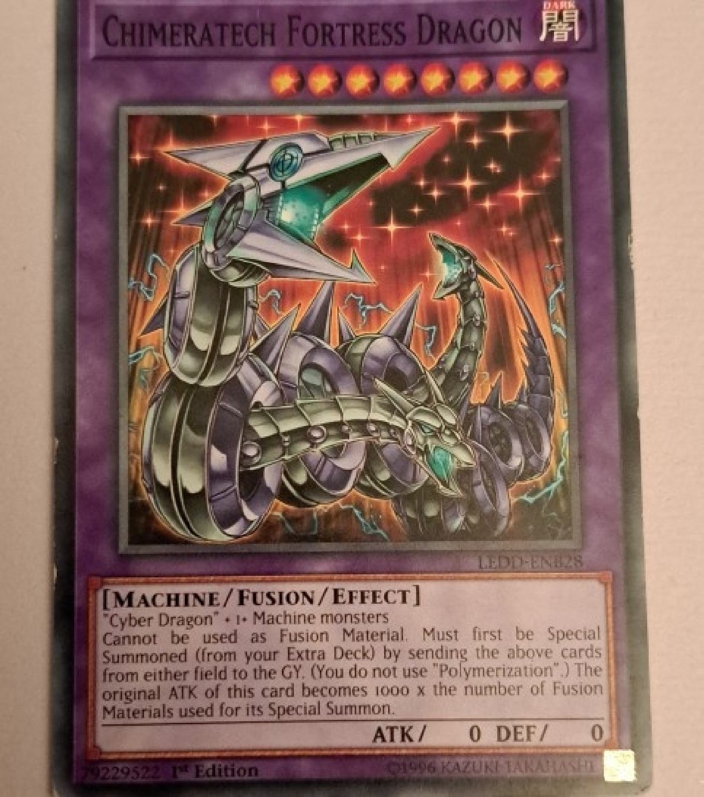 yugioh karta chimeratech fortress dragon