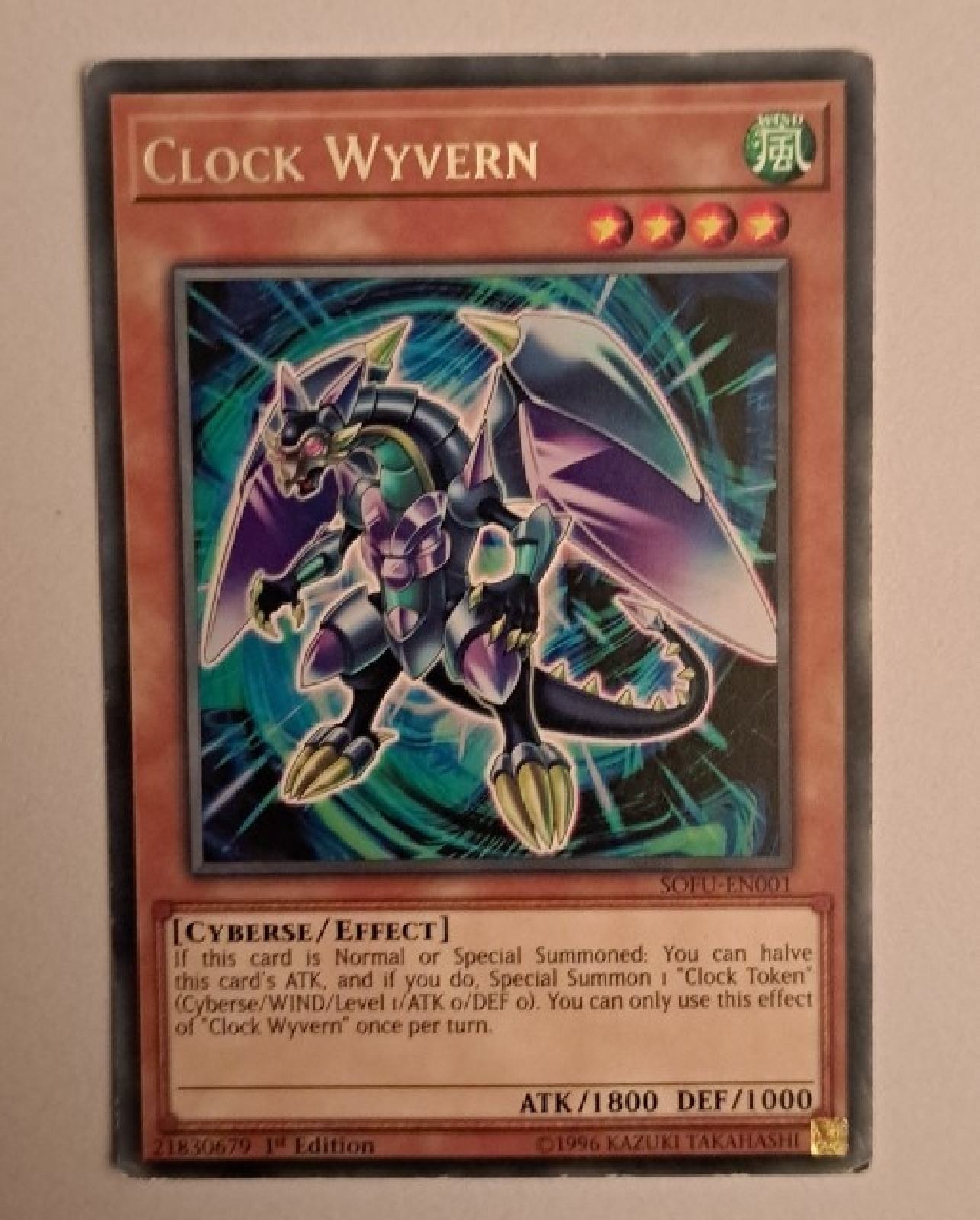 yugioh karta clock wyvern