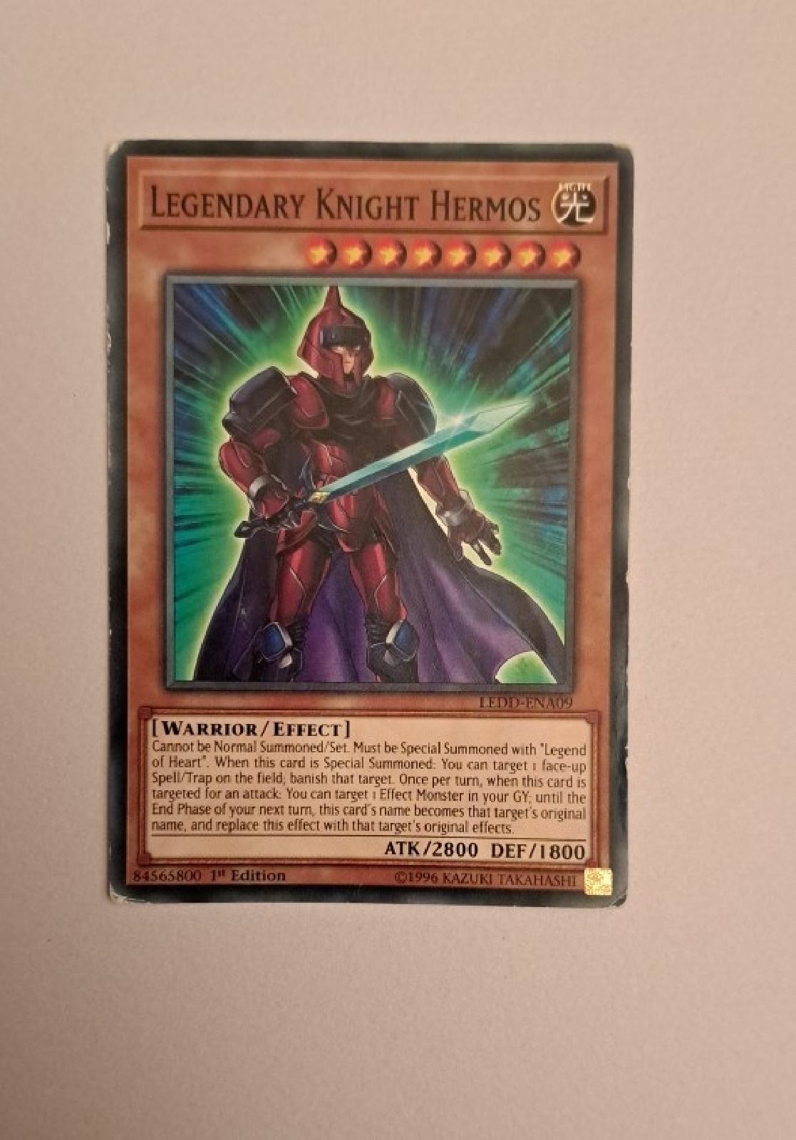 yugioh karta legendary knight hermos