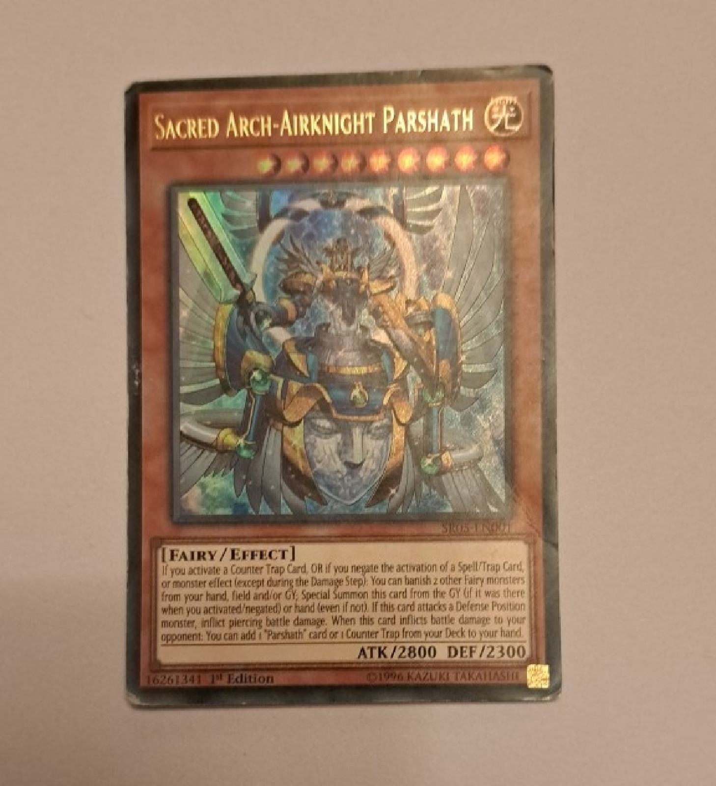 yugioh karta sacred arch-airknight parshath