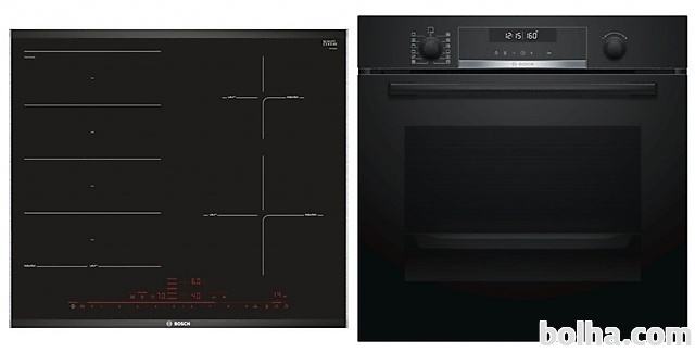BOSCH HBG5780B0 in PXE675DE4E vgradna pečica in indukcijska kuhalna...