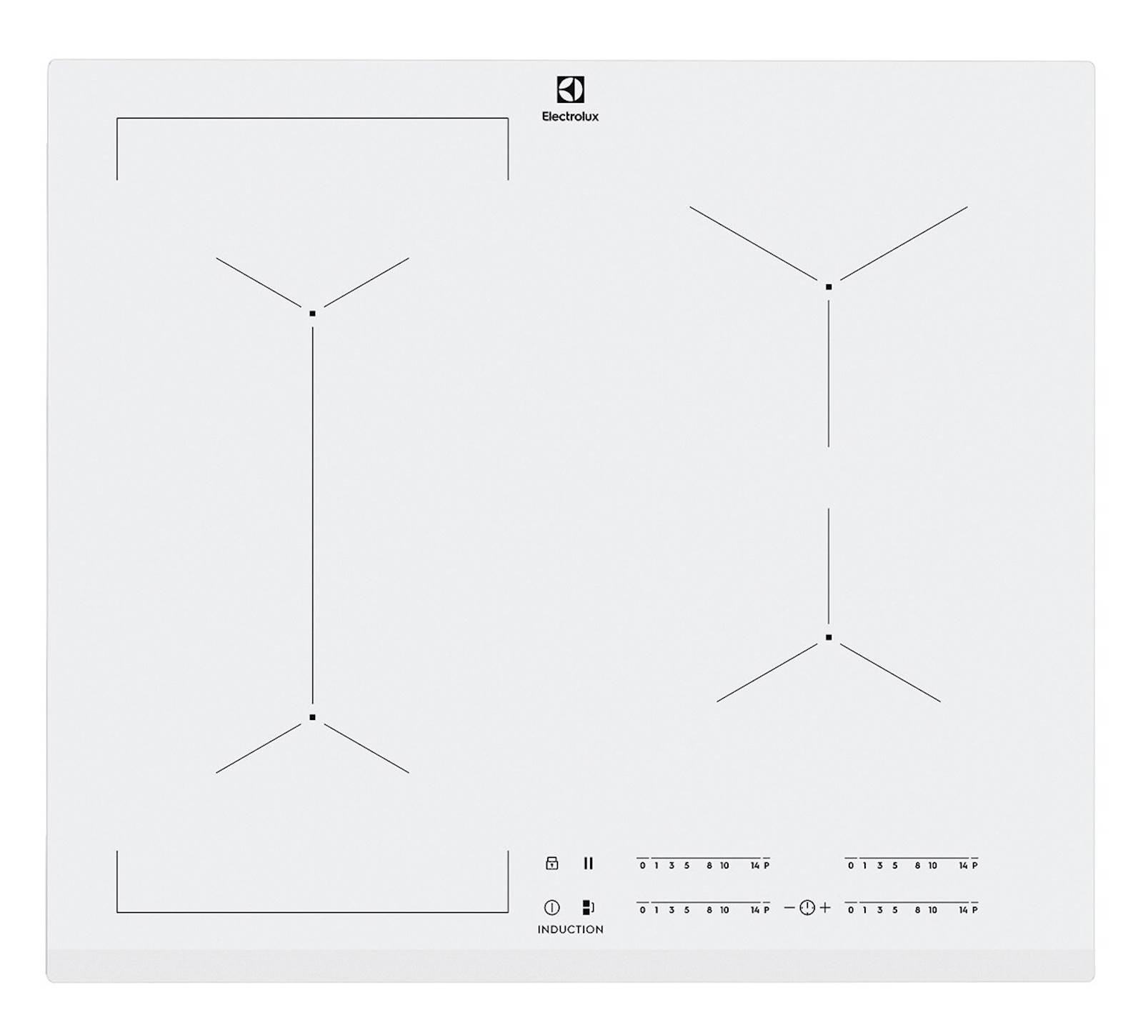Kuhalna plošča Electrolux EIV63440BW, indukcija, bela