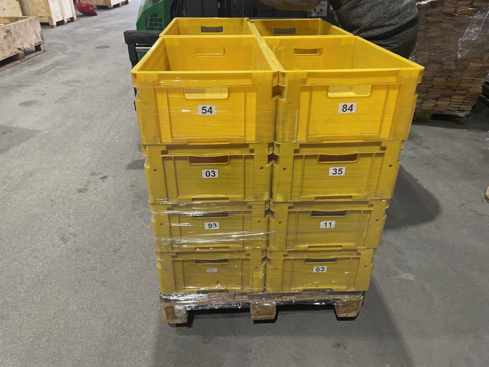 plastični zaboji, zaboj, zaboj za skladiščenje drobnega materijala